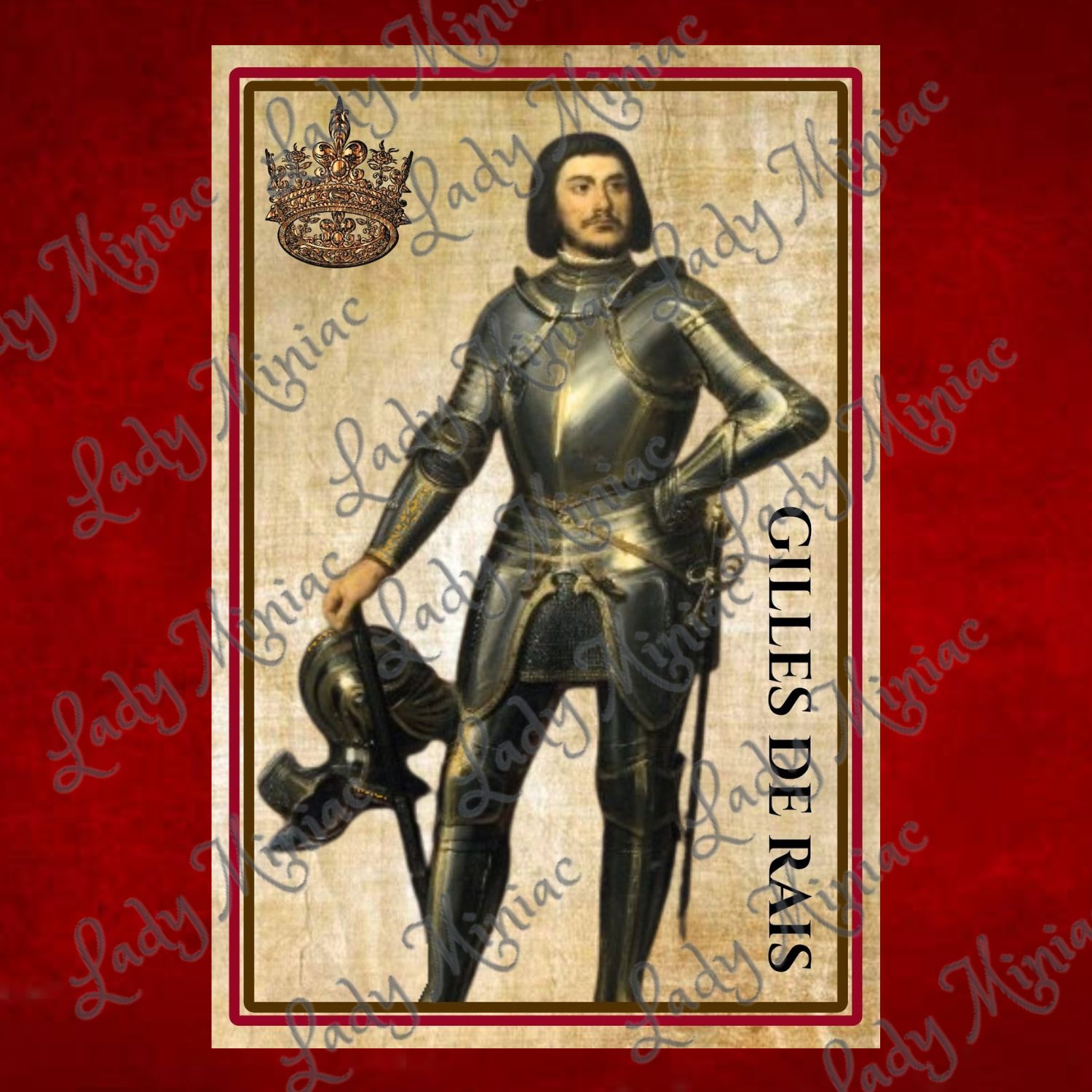 Medieval Playing Cards & Box - Bundle - Lady Miniac