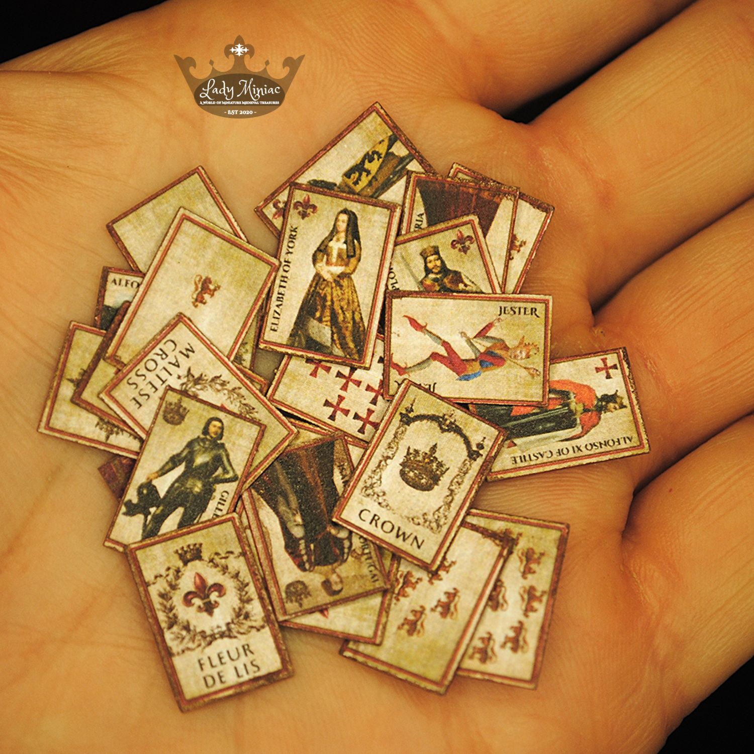 Medieval Playing Cards & Box - Bundle - Lady Miniac